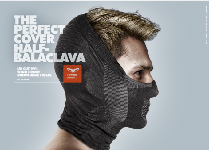 Breathable Windproof Sports Half Balaclava [NAROO X5H]